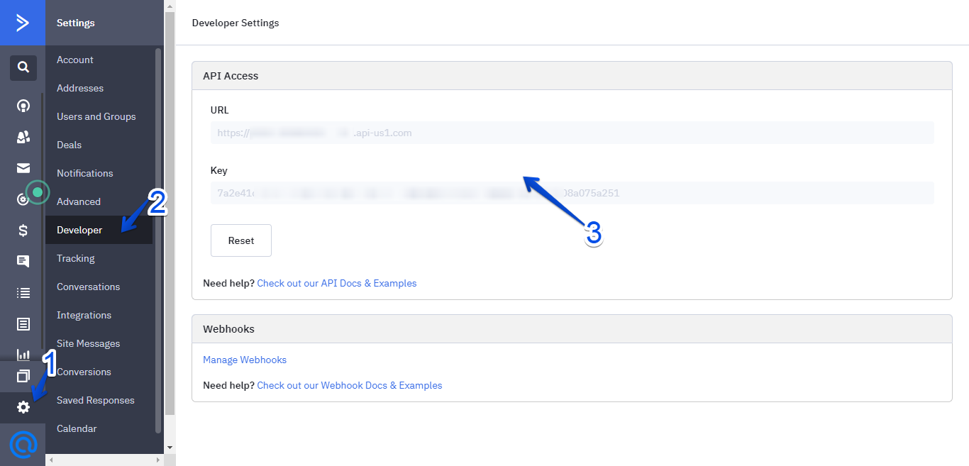 Getting An ActiveCampaign API Key DeBounce Knowledge Base
